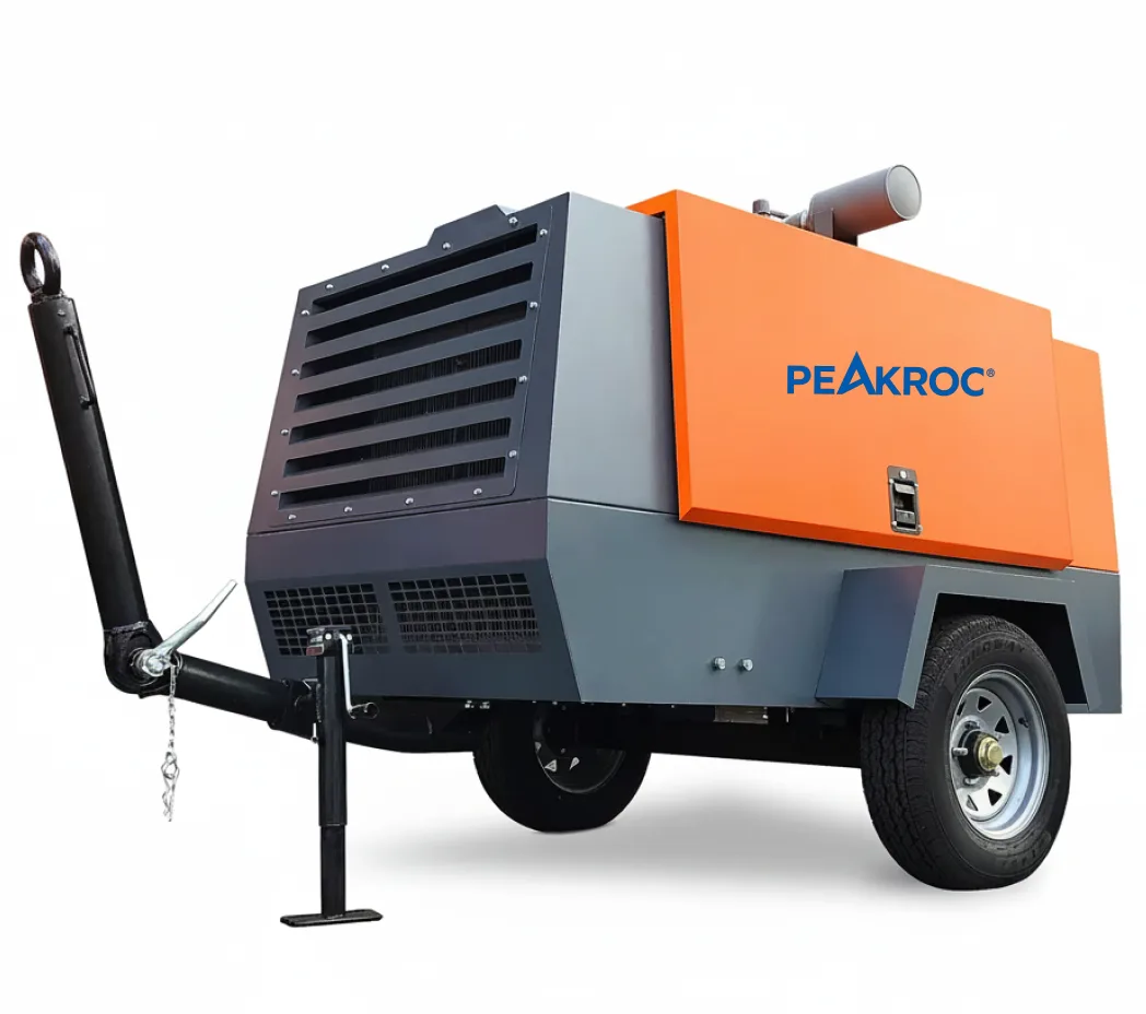 8.5 m³/min 10 bar Portable Diesel Air Compressor for Water Well ...